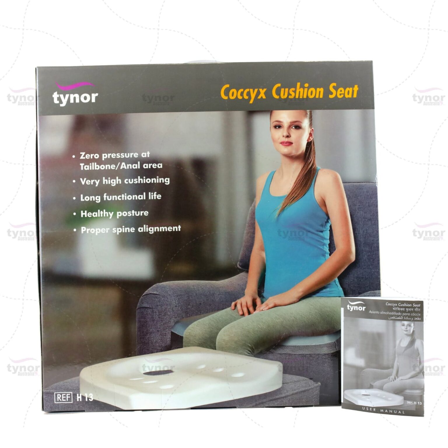Tyn Orthopedic Coccyx Seat Cushion Wedge For Back Pain,Sciatica ...